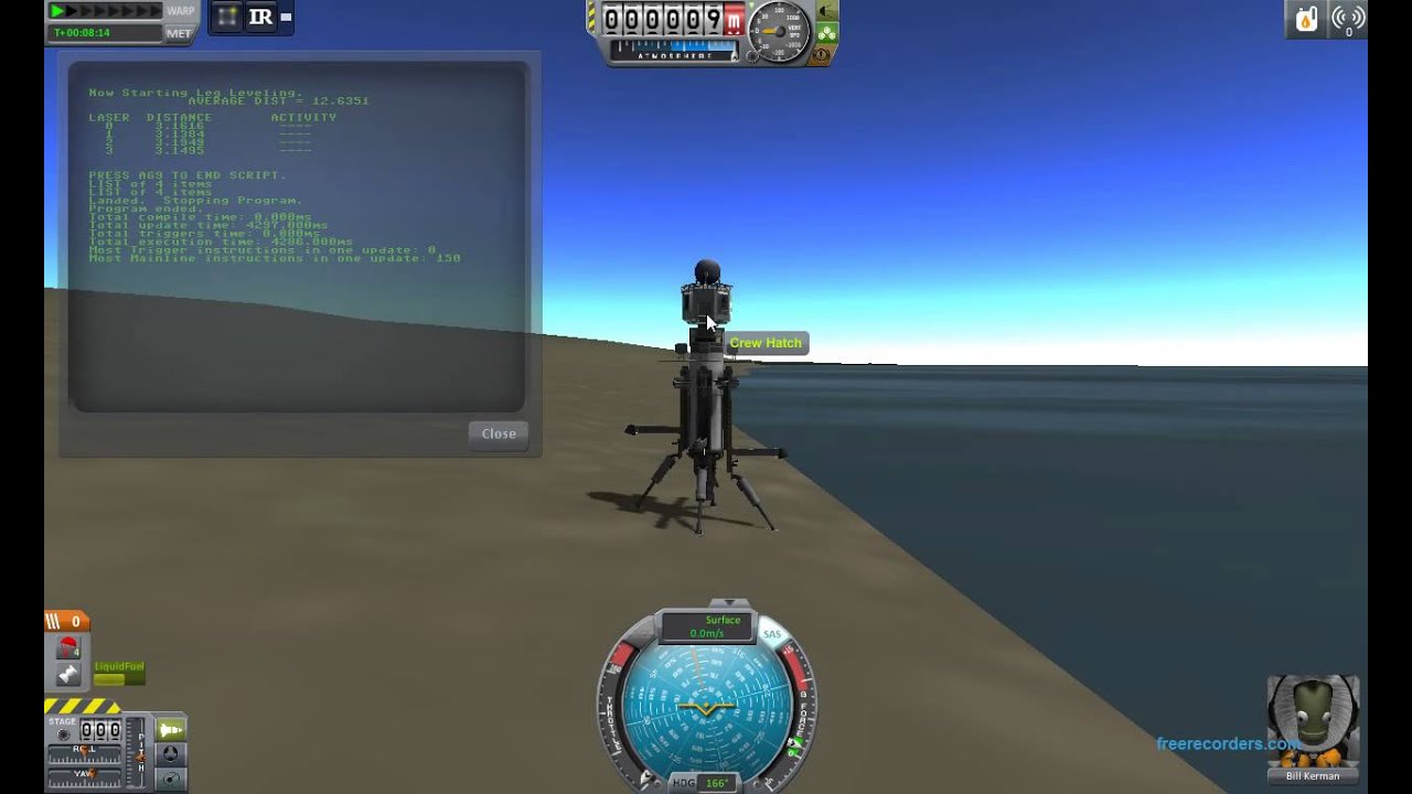Kerbal Space: Lander leg leveler. demonstrates kOS integration with ...