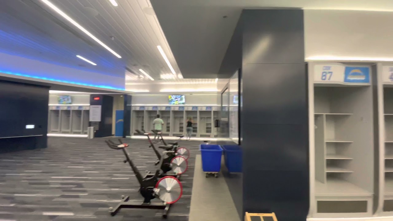 Insight of Los Angeles Chargers and Los Rams Locker Room - YouTube