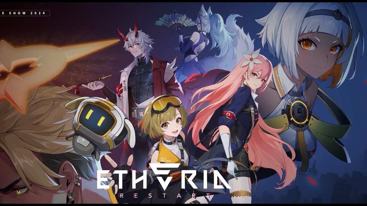 신작 모바일게임 잠입 액션 애니메이션 수집형 Rpg 에테리아 리스타트 가챠 영상 사이버펑크 판타지 턴제 전략 Jrpg