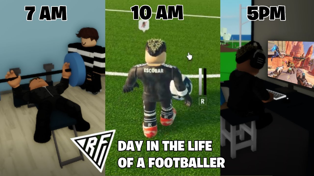 A day in a life of a Footballer in RF24 | ROBLOX Real Futbol 24 - YouTube