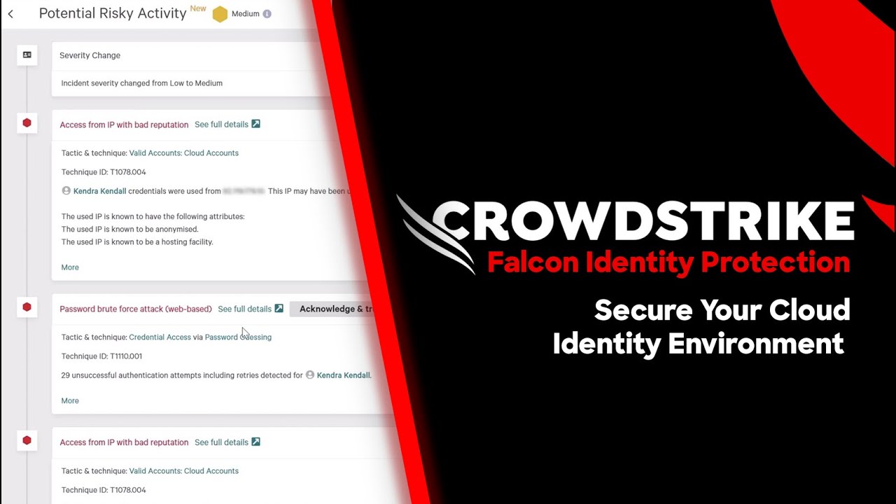 Falcon Identity Protection Secure Your Cloud Identity Environment: Demo ...