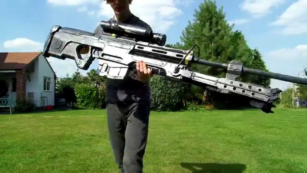 Wooden Halo Reach Sniper Rifle (SRS99-AM) - YouTube
