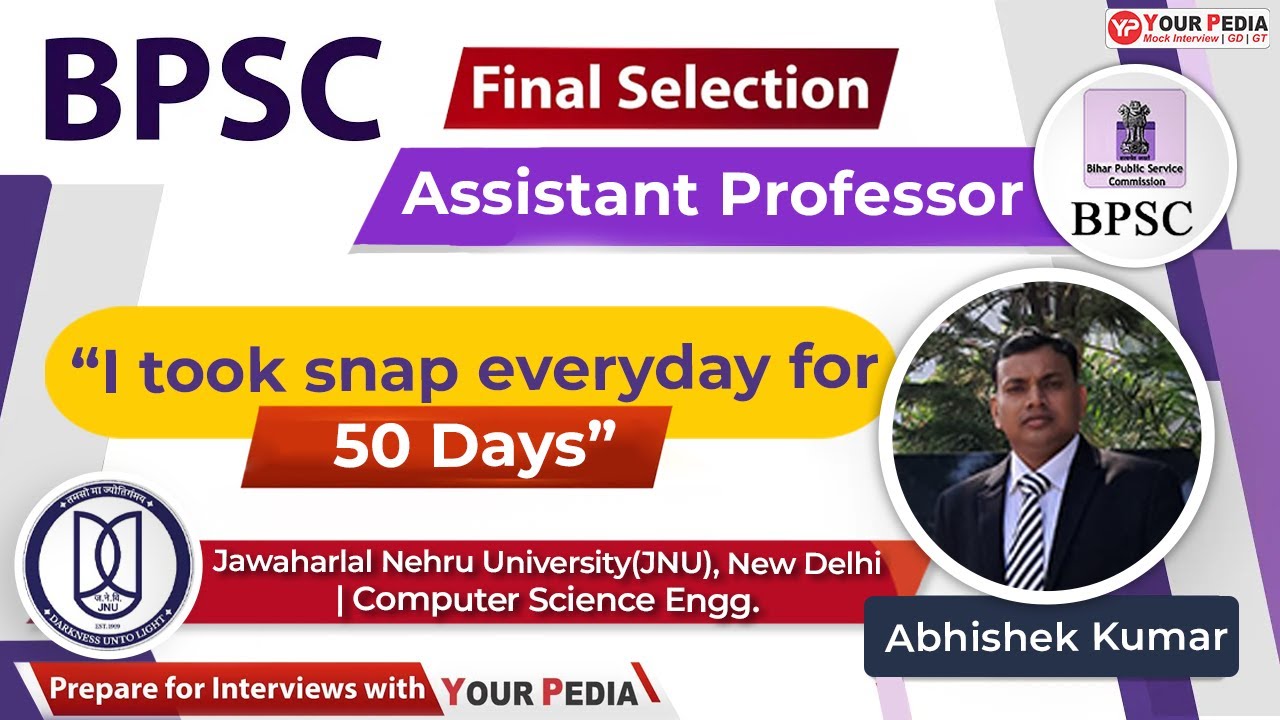 "I took snap everyday for 50 days" | CSE | BPSC(AP) Final selection ...