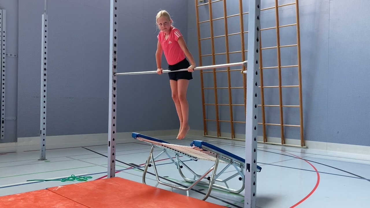 Reck Sprung zum Stütz mit Absprunghilfe - YouTube
