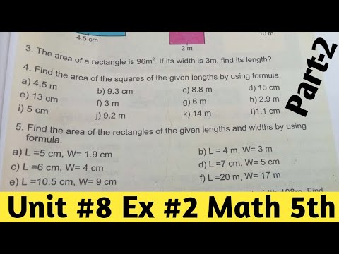 Class 5th Math unit 8 Exercise 2 New course 2022 SNC | Math 5 unit 8 ...