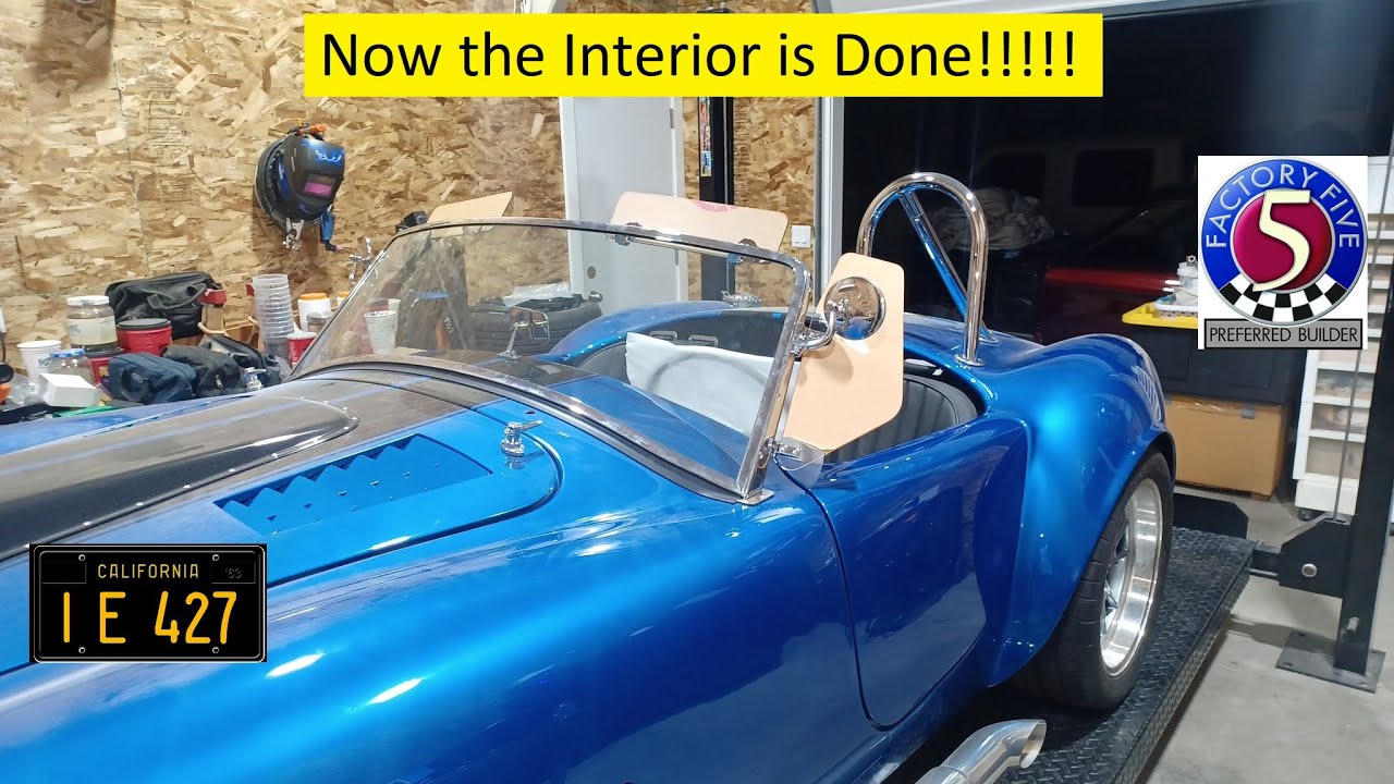 Factory Five Cobra Interior Continued and Finished - YouTube