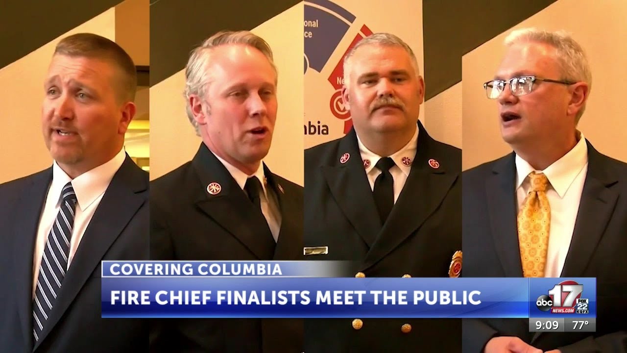 Columbia fire chief finalists planning long-term stay - YouTube
