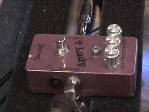 Skreddy Pedals ? Lady fuzz booster guitar effects pedal demo w Les Paul ...