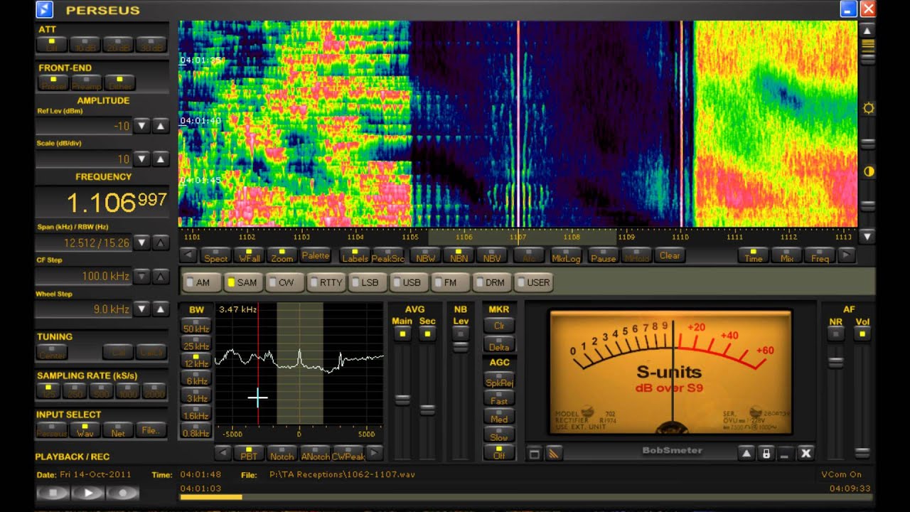 1107 KHz Radio Nacional Spain | Medium Wave DX | Perseus SDR from ...