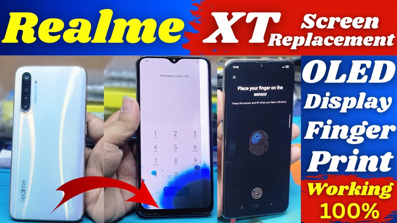 Realm xt display change realme xt screen replacement Realme xt combo ...