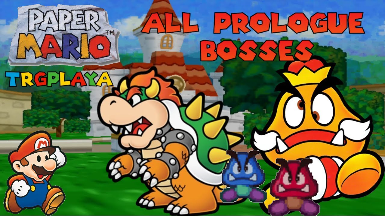 Paper Mario (N64) All Prologue Bosses (1080p) - YouTube