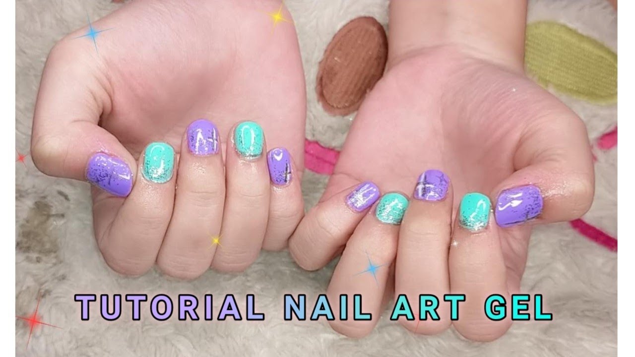 TUTORIAL CARA PAKAI NAIL ART GEL | NAIL ART FOR BEGINNERS - YouTube