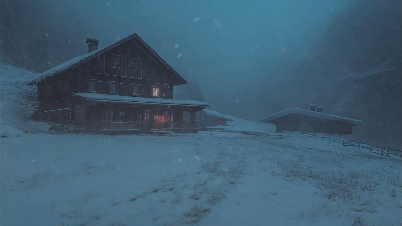 Intense Blizzard & Wind Sounds for Sleeping at a Cozy Cabin┇Heavy Winter Storm┇Howling Wind ...