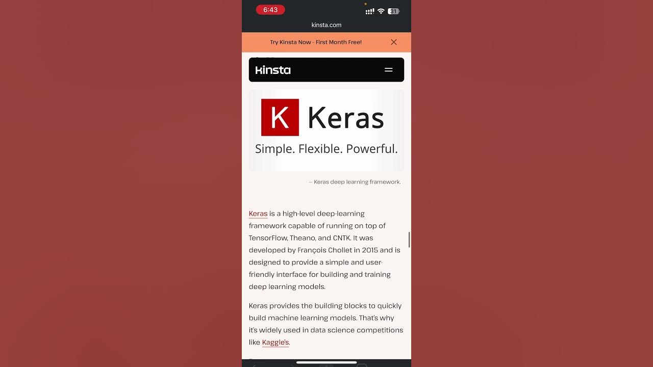 Keras Python Machine Learning Framework #shorts #shortsfeed - YouTube