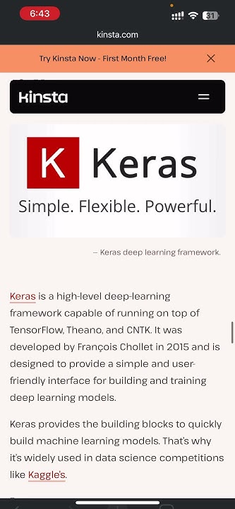 Keras Python Machine Learning Framework #shorts #shortsfeed - YouTube