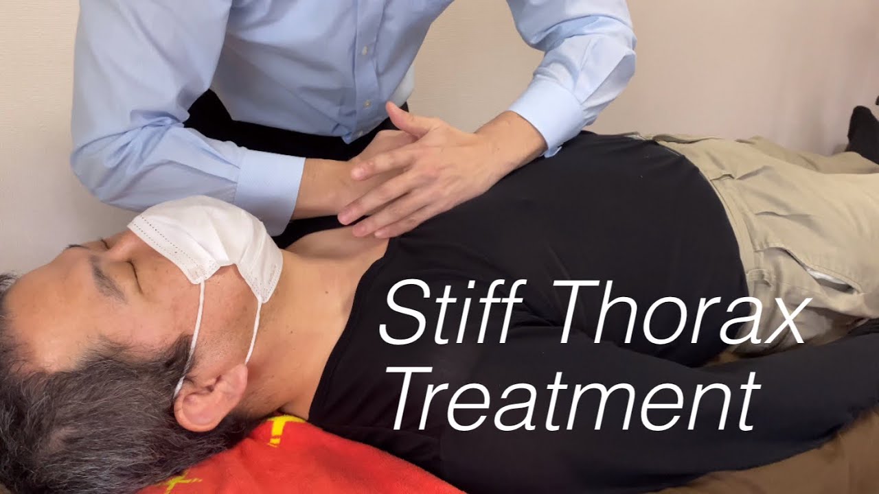 Visceral manipulation for stiff thoracic spine - YouTube