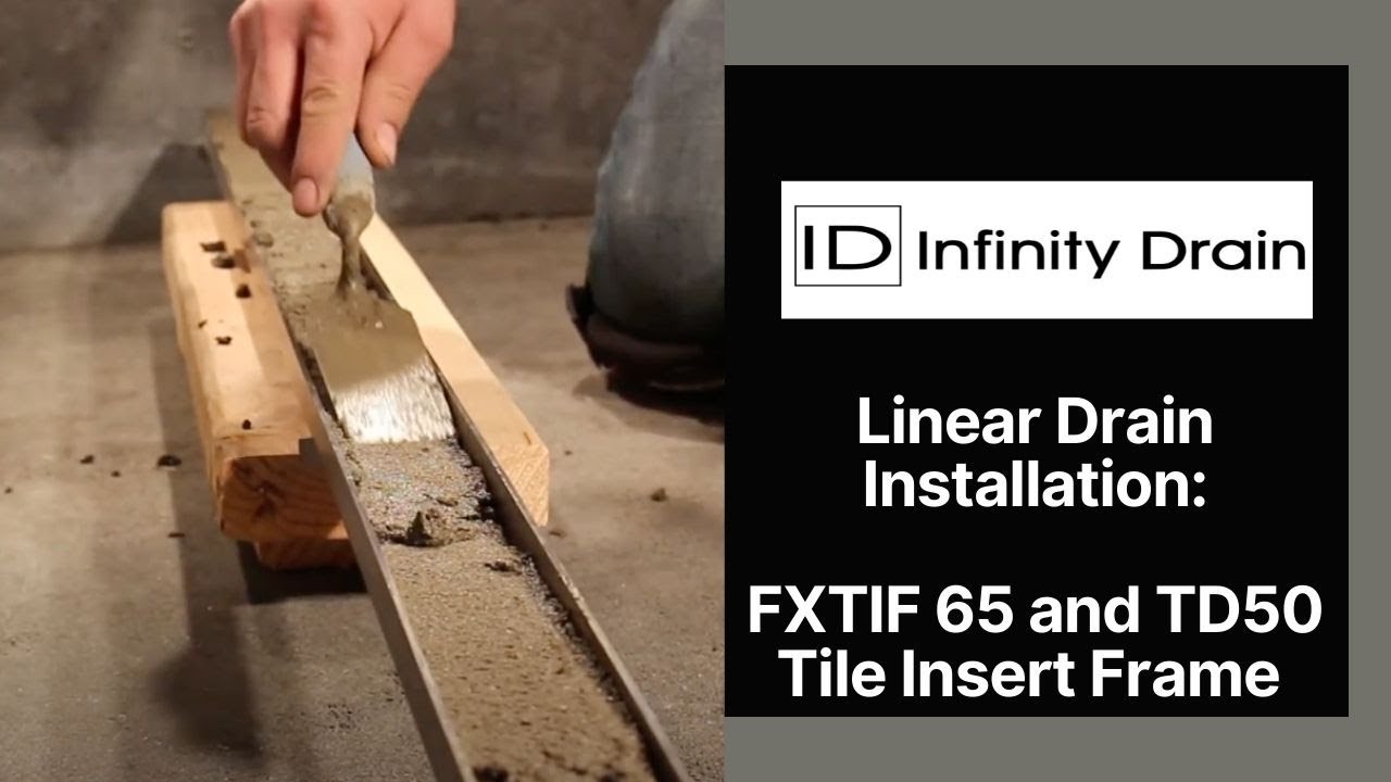 Infinity Drain - FXTIF 65/TD50 Tile Insert Frame Linear Drain ...