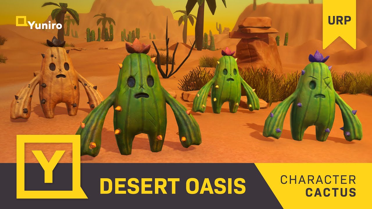 Cactus Character Pack Game Asset For Unity And Unreal Engine Platform Unityasset 0633