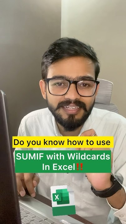 Do you know how to use SUMIF Function with Wildcards in Excel‼️#excel #exceltips #exceltricks ...