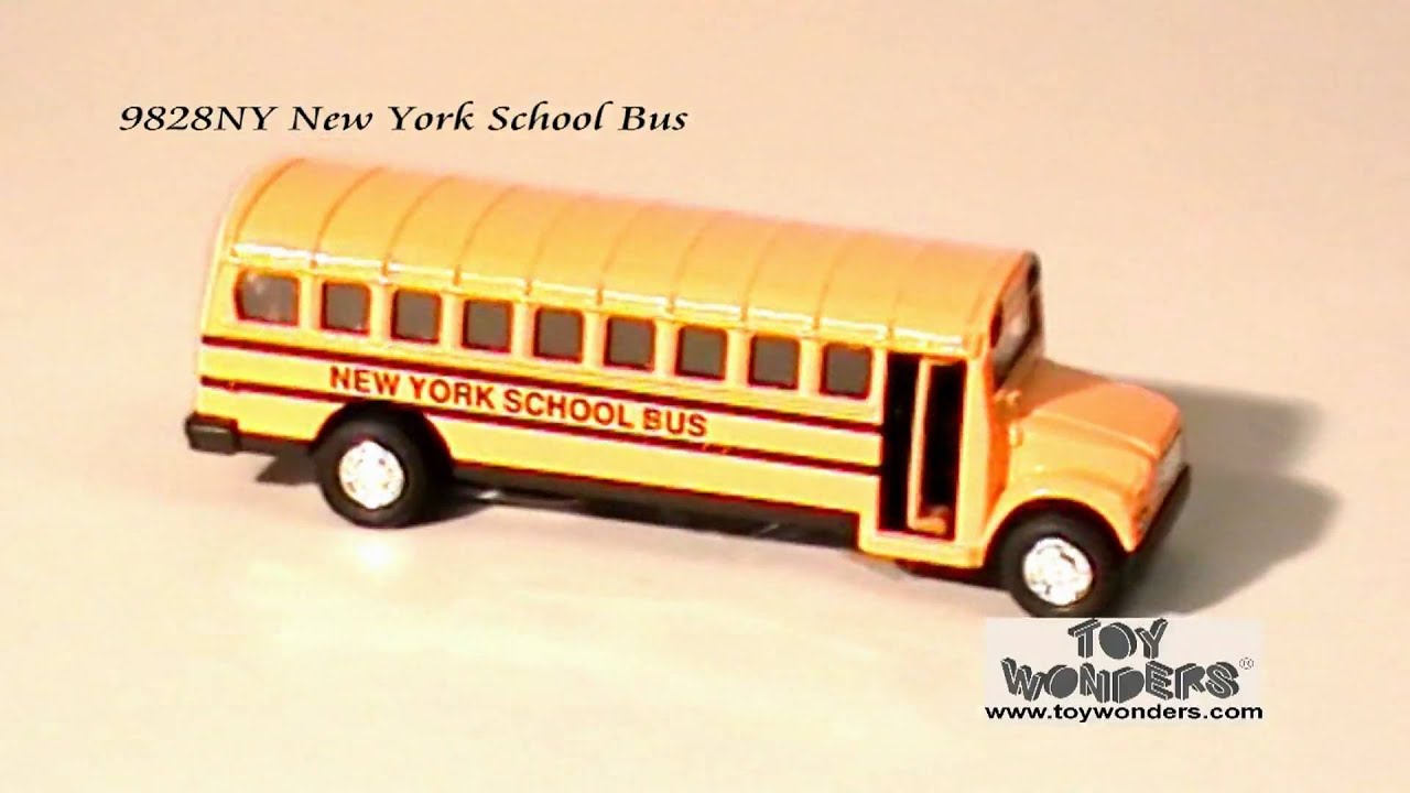 9828NY-New-York-School-Bus-Diecast-Wholesale.mpg - YouTube