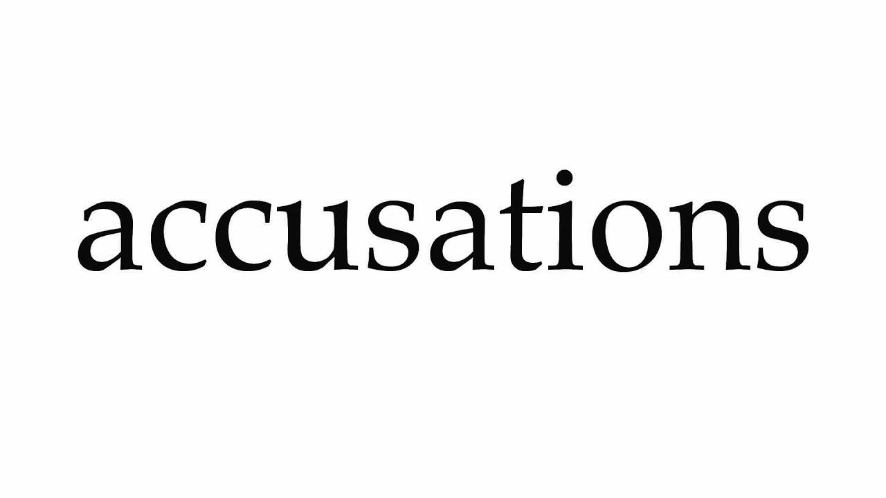 How to Pronounce accusations - YouTube