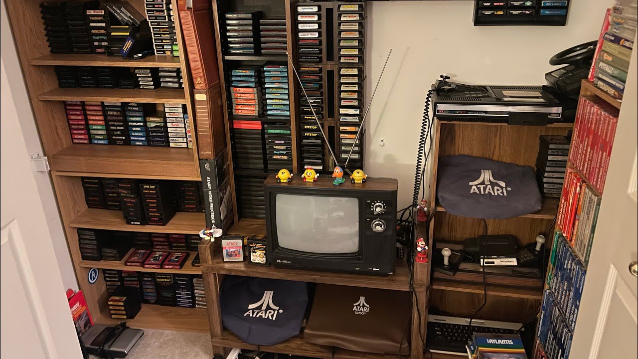 Atari, Colecovision and Intellivision collection tour. - YouTube