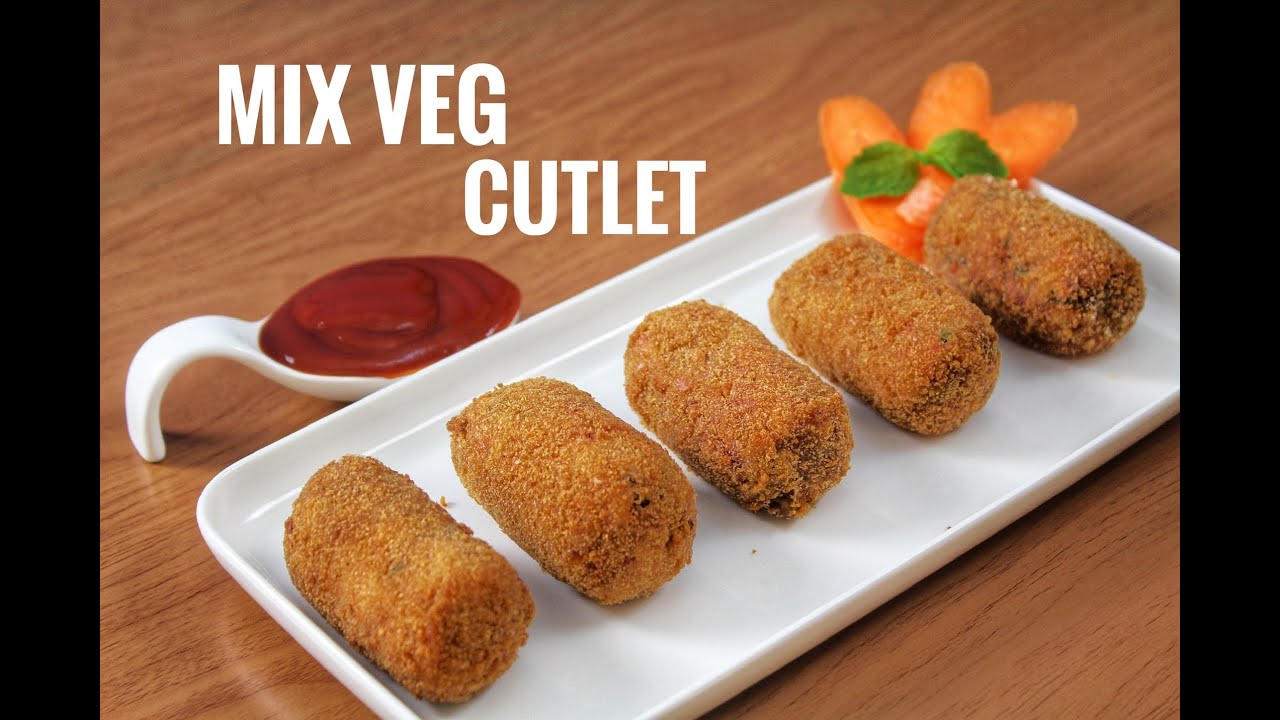 Mix Veg Cutlet Recipe || Mixed Vegetable Cutlet || Vegetable Cutlet ...