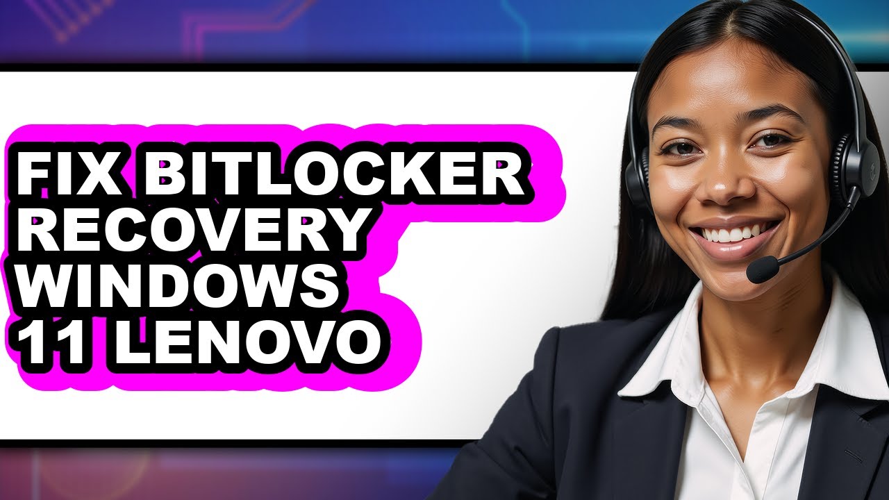 How to Fix Bitlocker Recovery Windows 11 Lenovo (only Way) - YouTube