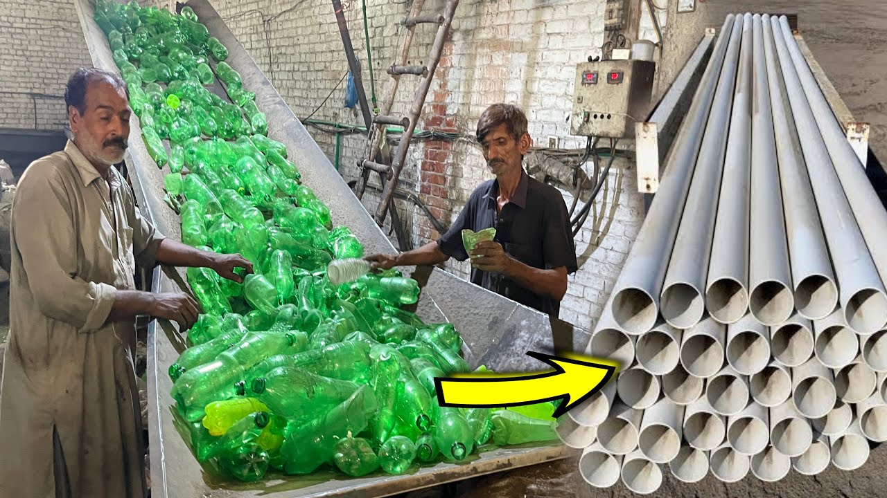Amazing Recycling Process of Millions of Pet Bottles into New PVC Pipes ...