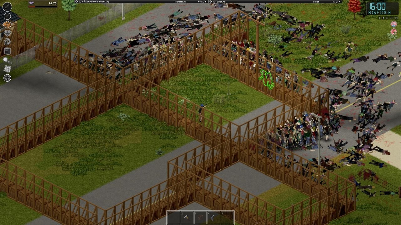 16x Project Zomboid expanding my GIANT CASTLE to stop 2X ZOMBOID ...