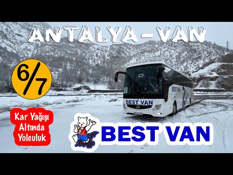 #94 OTOBÜSÇÜ KAZANIYOR MU? / Best Van Tur / Antalya - Van Otobüs Yolculuğu 6.Bölüm