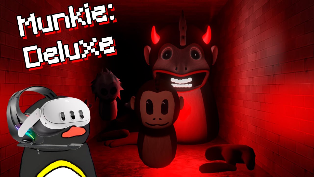 FUGINDO dos MONSTROS de MUNKIE DELUXE no VR!! - YouTube