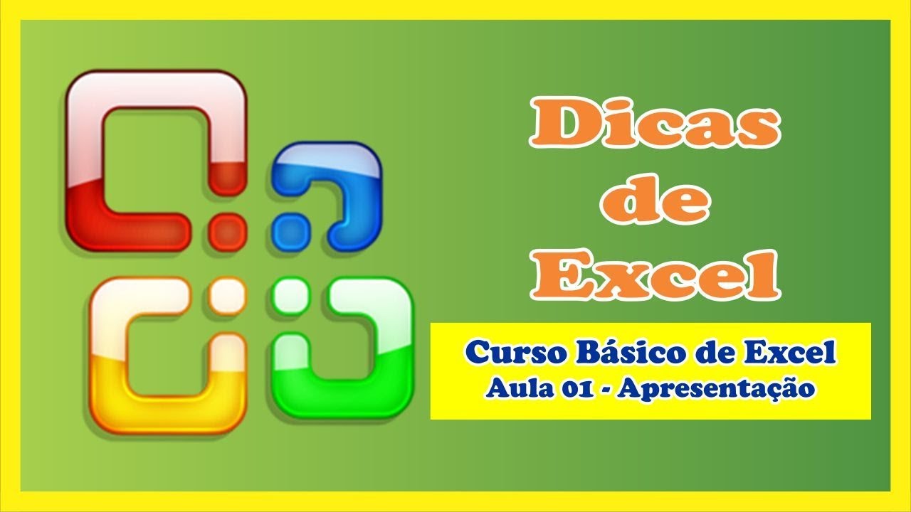 Curso Básico de Excel - Aula #01 - YouTube