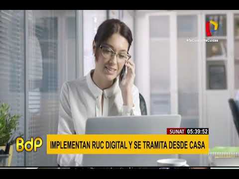 SUNAT implementa RUC digital y se puede tramitar desde casa - YouTube
