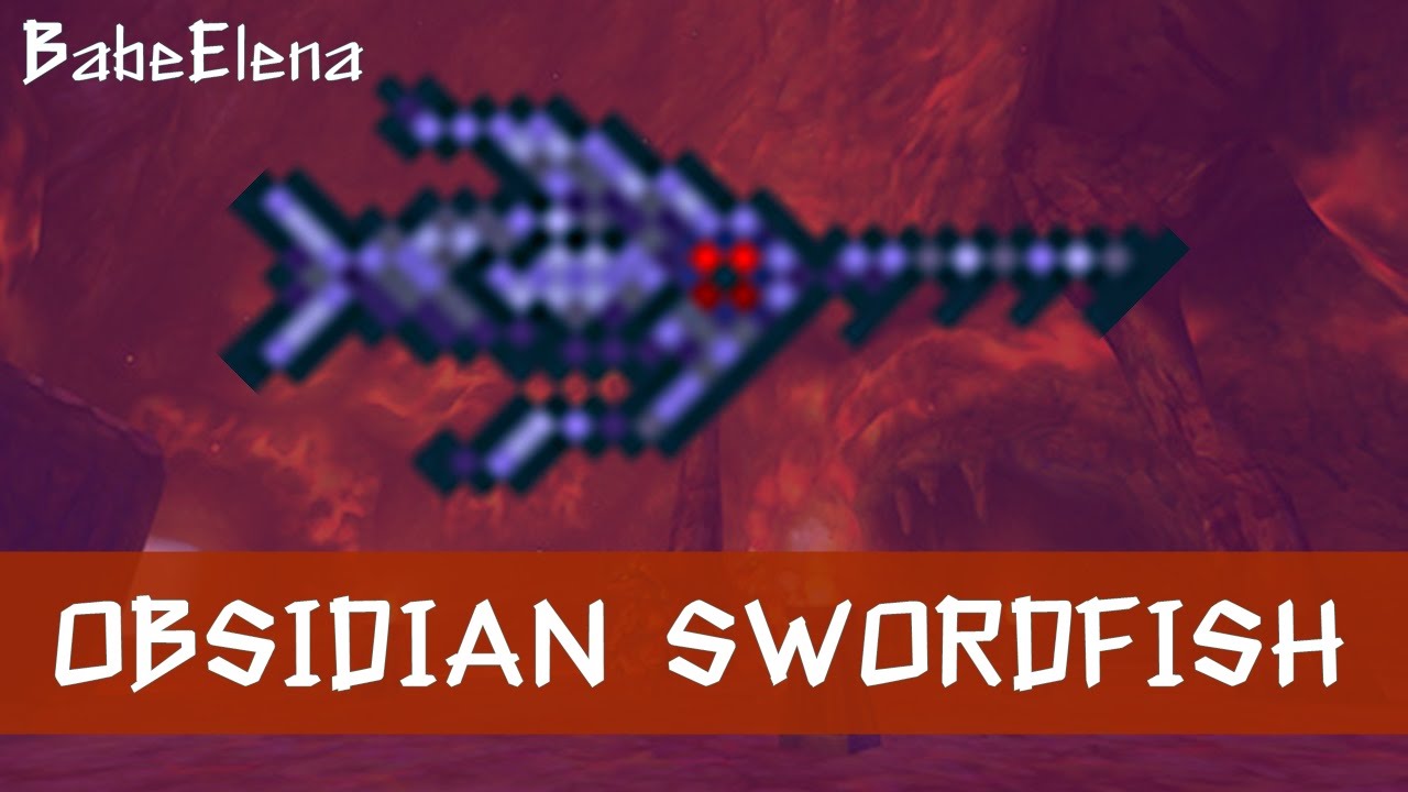 Terraria 1.2.4 : Obsidian Swordfish - สุดยอดปลายหอกอันแหลมคม ขนาด ...