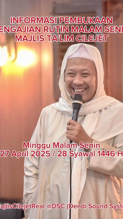 Info Pembukaan Kembali Pengajian Rutin Malam Senin - YouTube