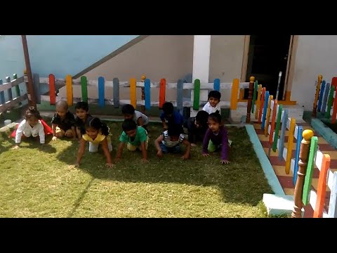 Frog jumping activity for preschoolers | Frog Jump Race At playschool ...