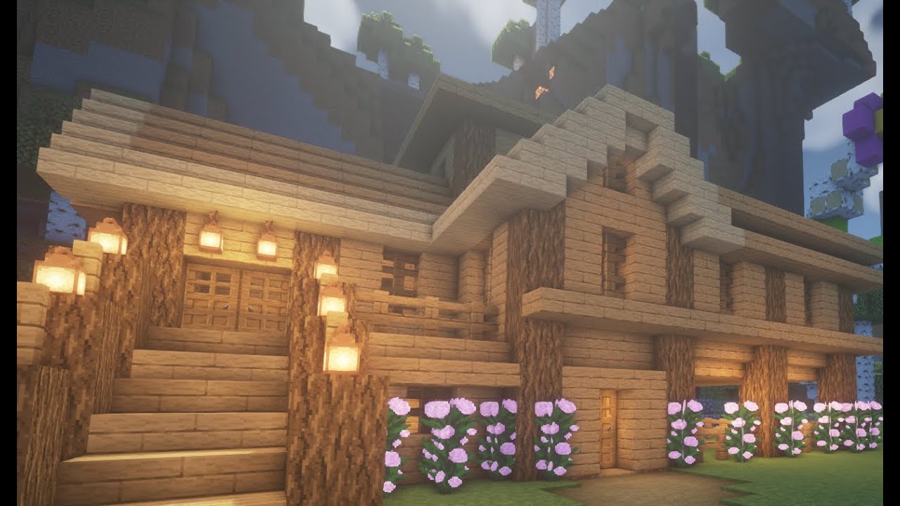 Xây nhà trong minecraft đơn giản !! - YouTube