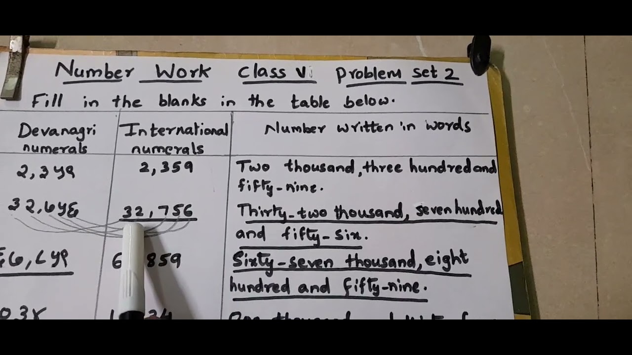 Number Work (class 5) problem set-2 #learnmaths |#mathslearning ...