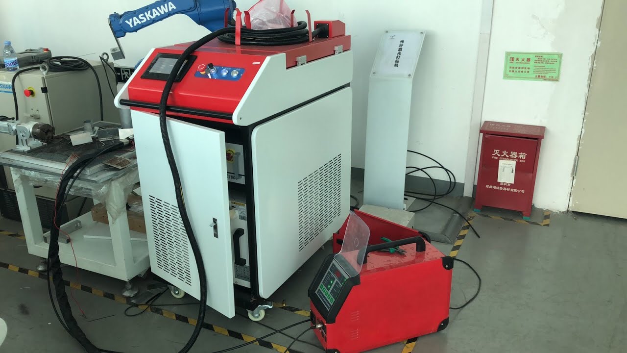 Fiber welding machine with automatic wire feeding machine operation ...