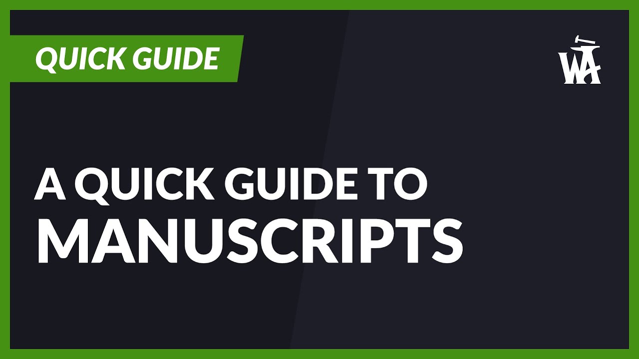 Quick Guide to Manuscripts - the integrated Novel Writing Software on ...