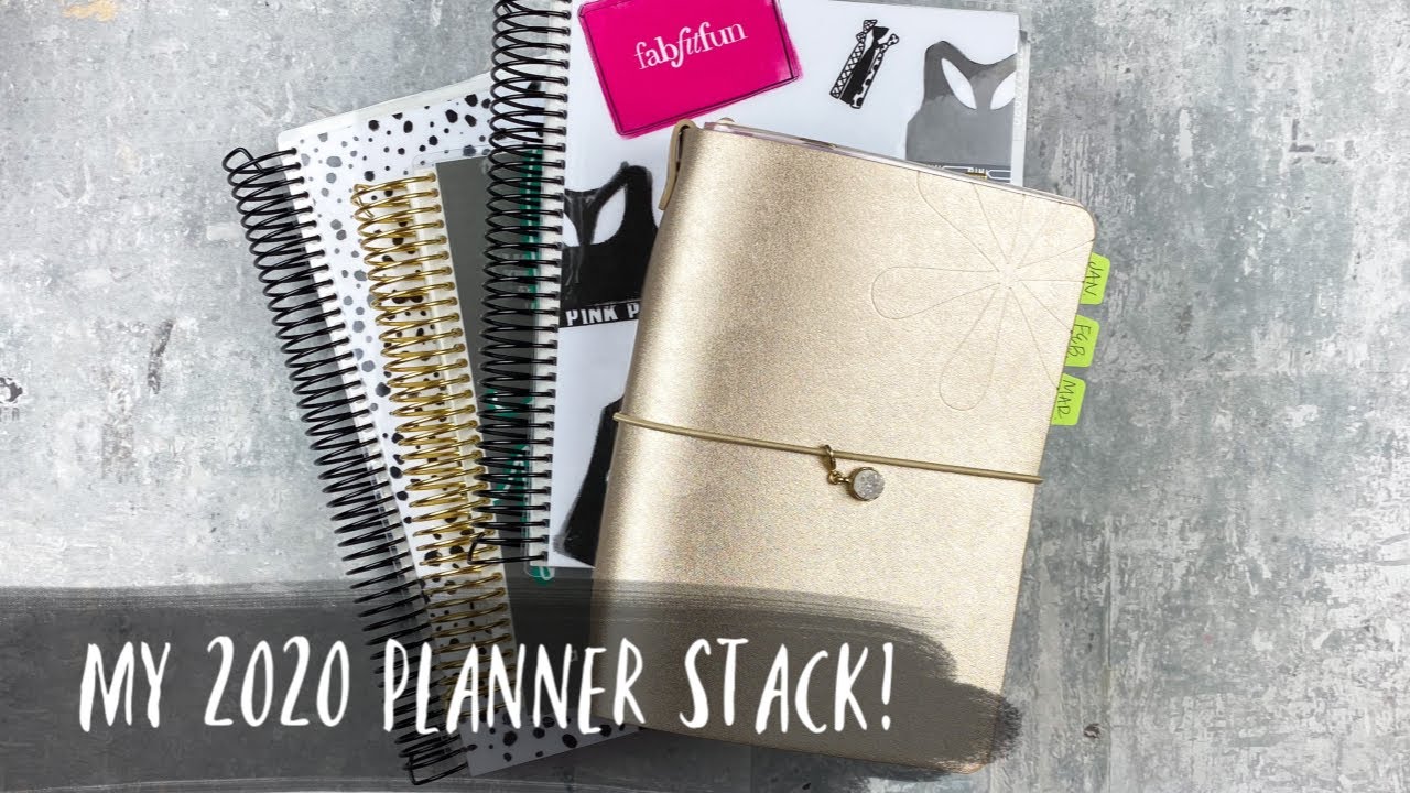 MY 2020 PLANNER STACK! | current planner line-up | tattooed teacher ...