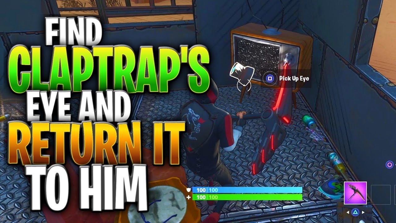 Find Claptrap's missing eye and return it to him - Claptrap's Eye AND ...