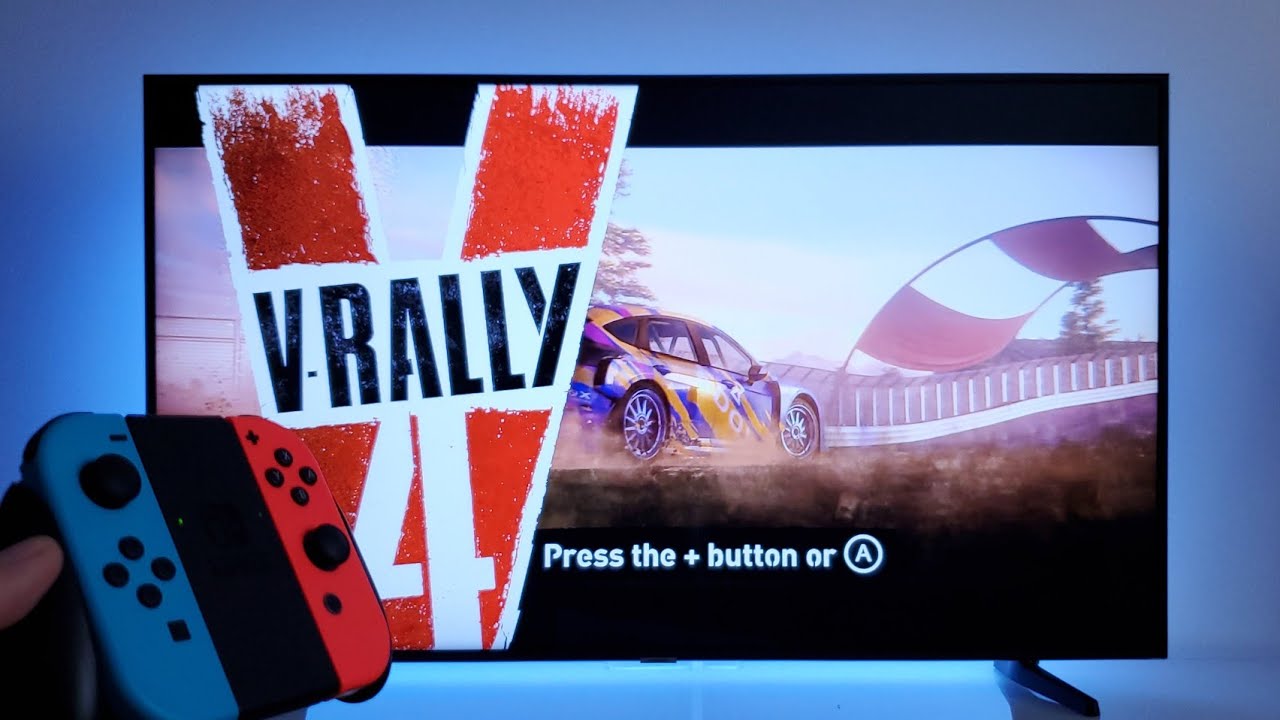 V-Rally 4 | Nintendo Switch dock mode 4K TV 55inch - YouTube