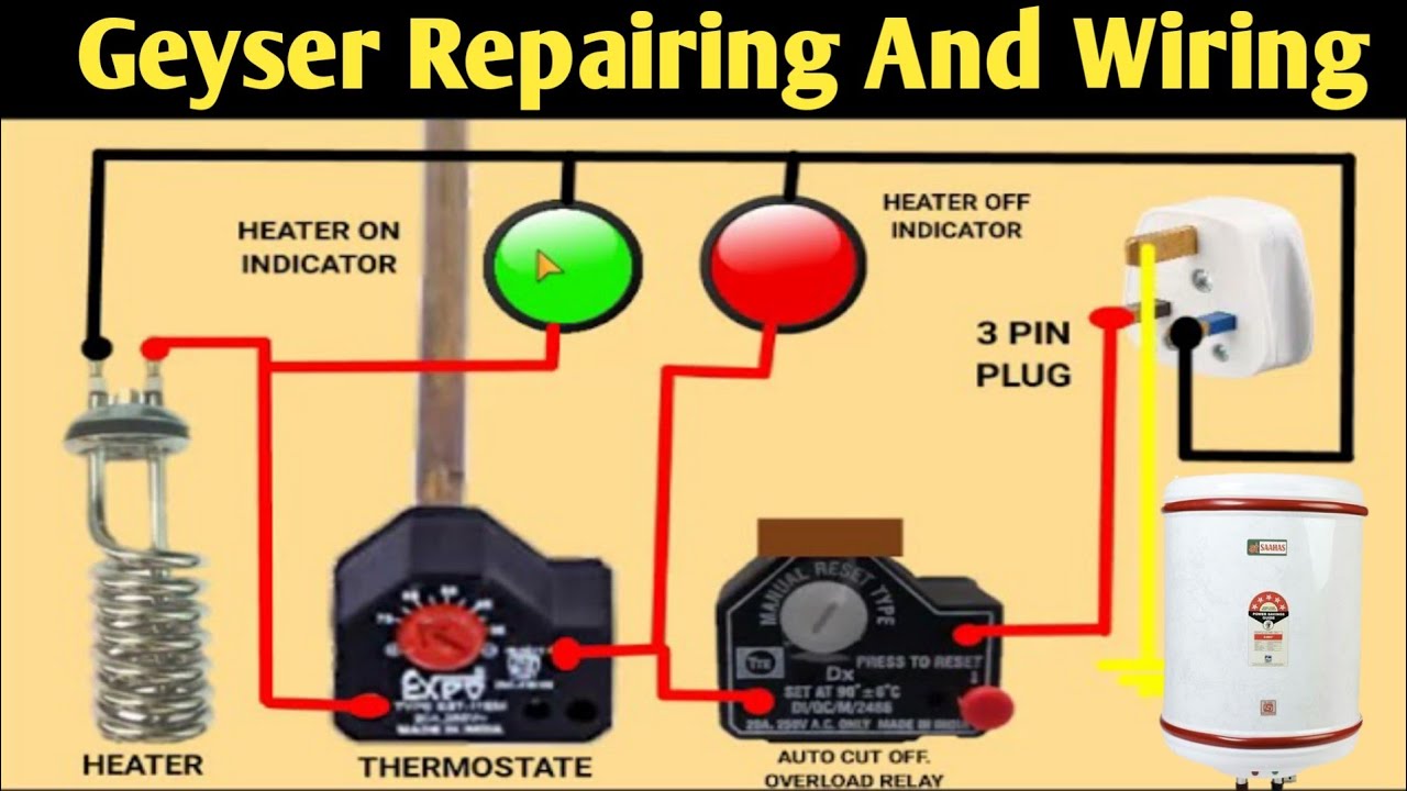 Water Geyser Wiring and Repairing in Bangla | Geyser Electrical ...