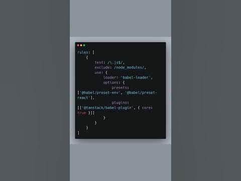 Master TanStack Ranger Core with Webpack #WebDevelopment - YouTube