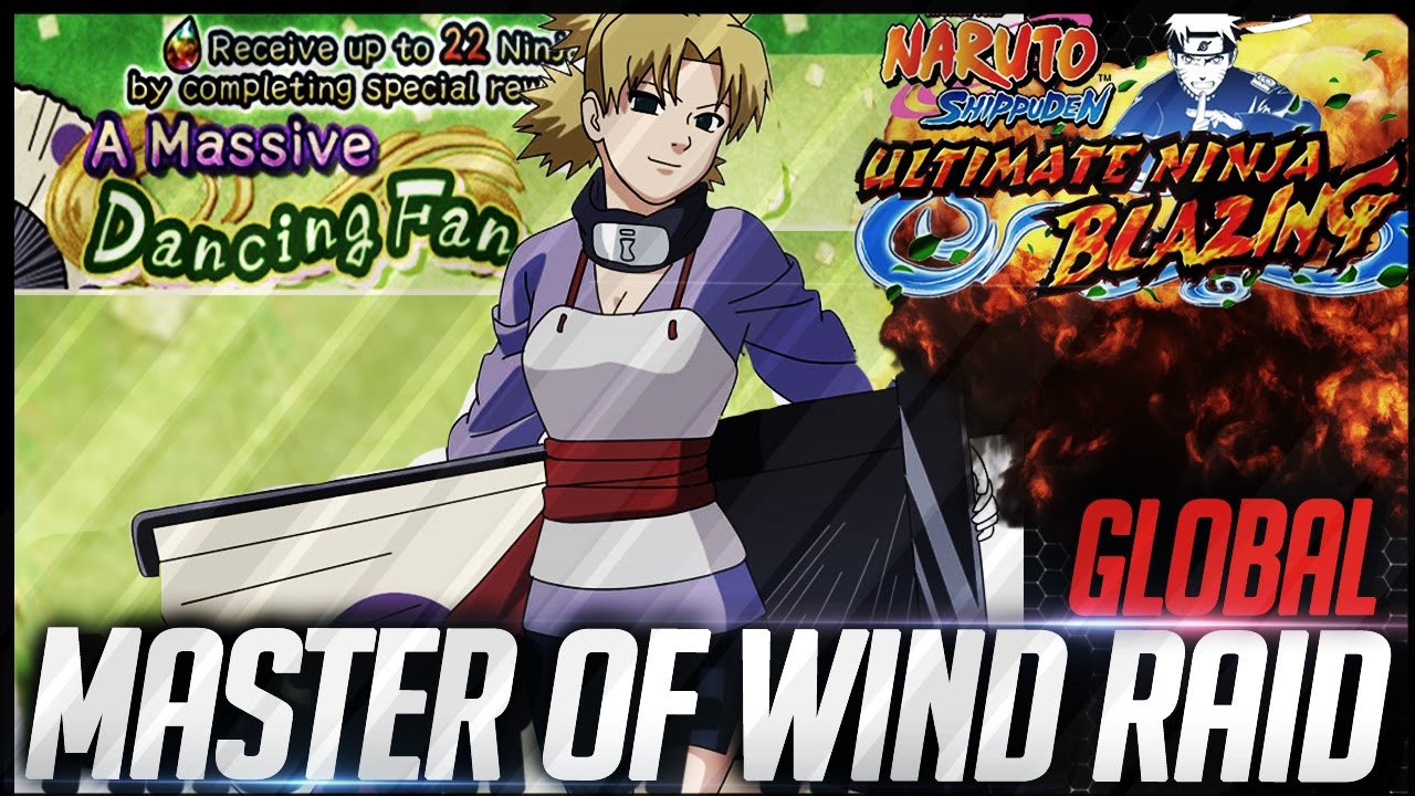 Temari Master Of Wind RAID Naruto Shippuden Ultimate Ninja Blazing ...