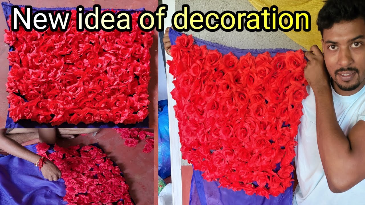 New idea of decoration || How to make flowers on clothes at home ...