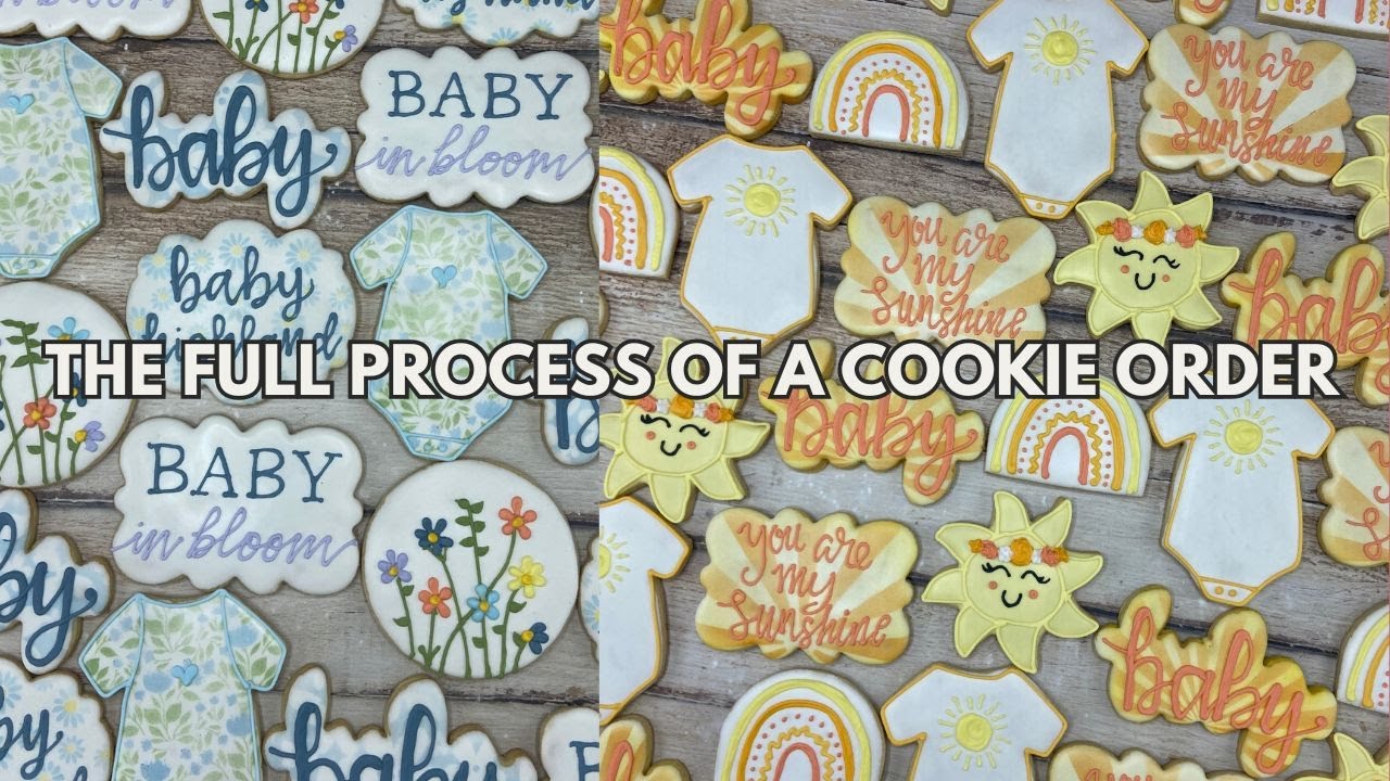 The Full Process of a Cookie Order | Decorate Cookies With Me - YouTube