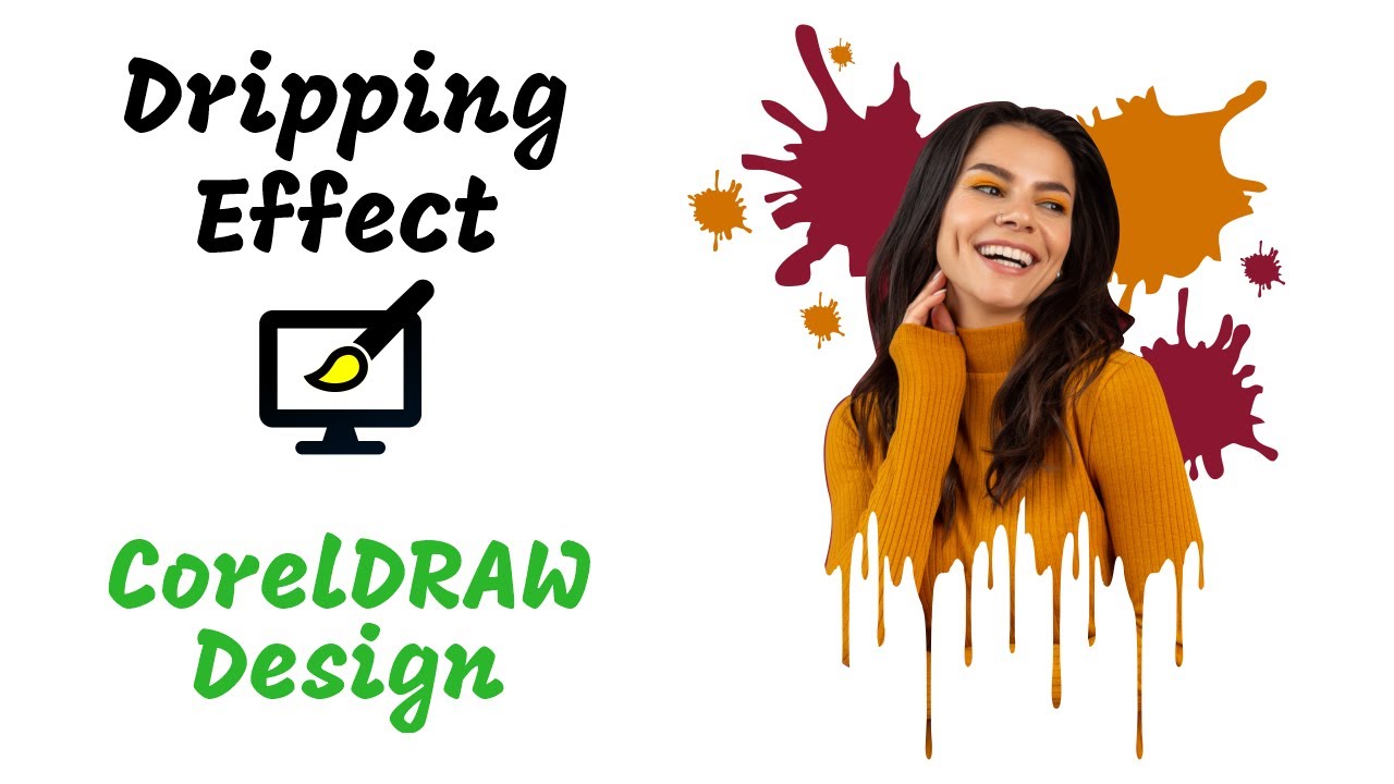 Driping Effect / Corel Draw / CorelDRAW Design - YouTube